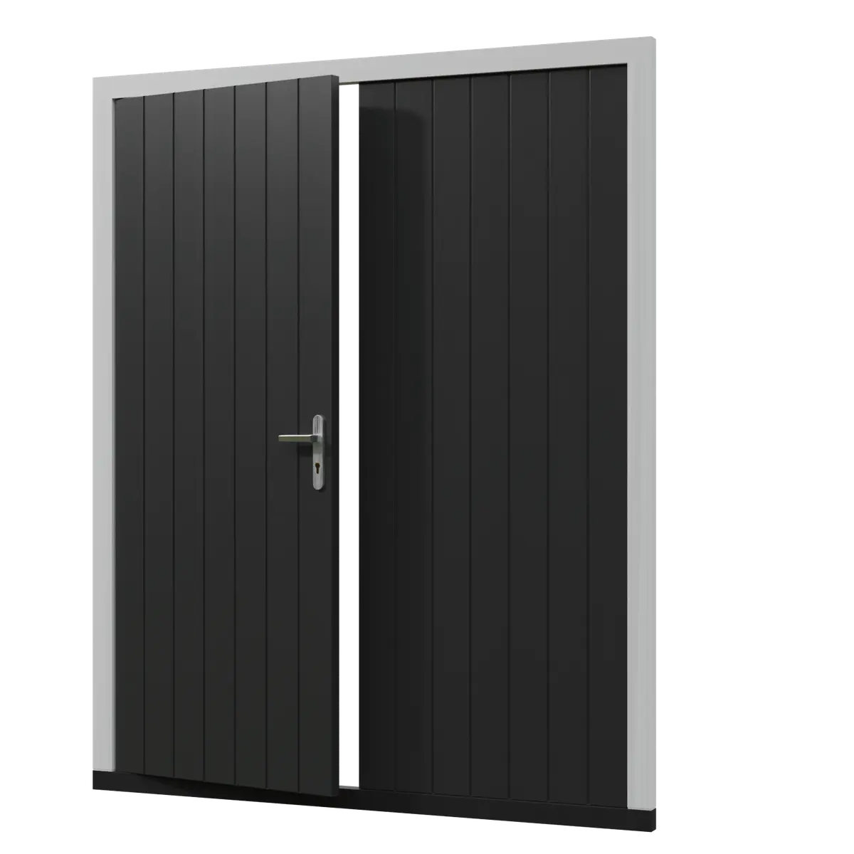 Houten garagedeuren met groeven – Op maat geleverd