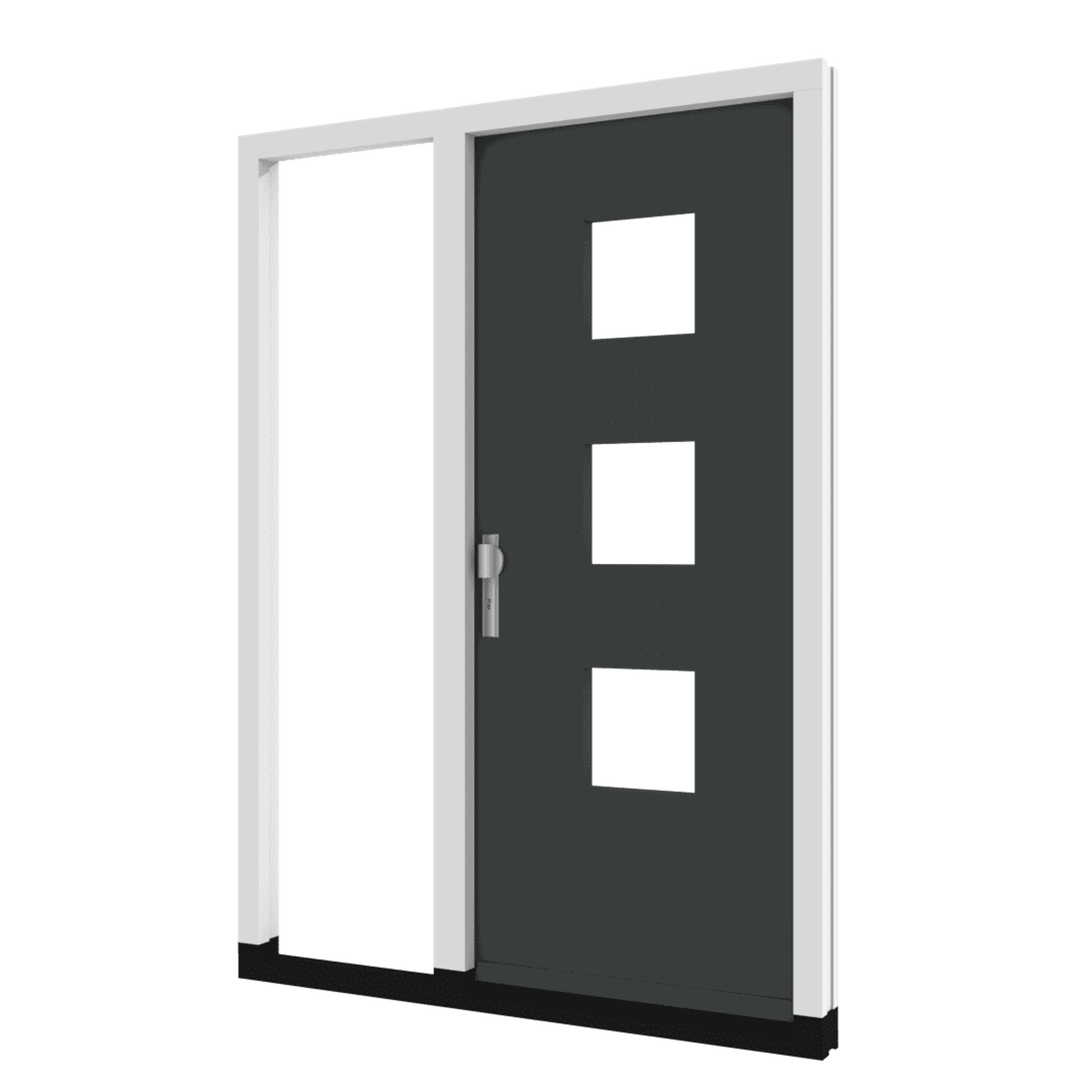 Houten voordeur met zijlicht links bekijken?